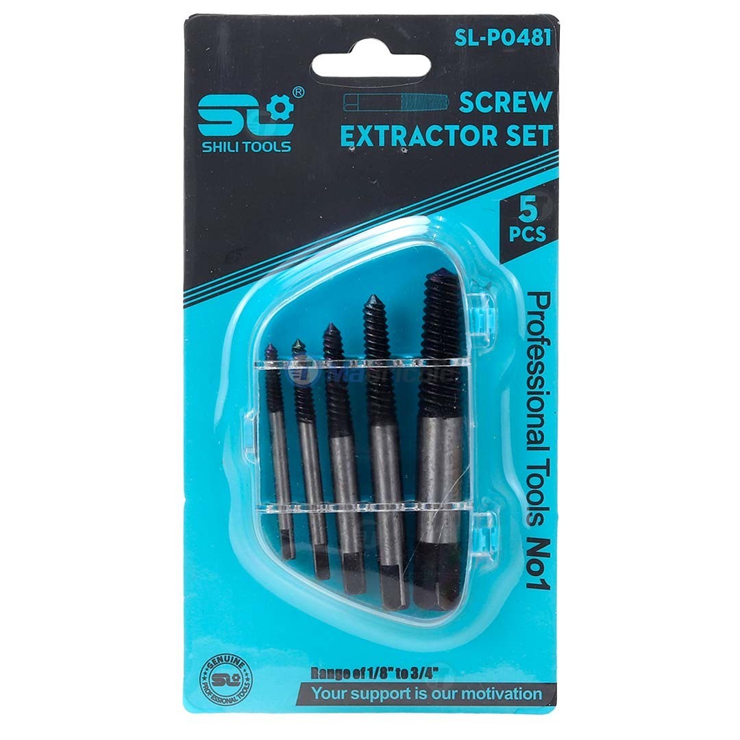 Jeu de 5 extracteurs de vis et boulon 3-18mm avec coffret SHILI TOOLS ...