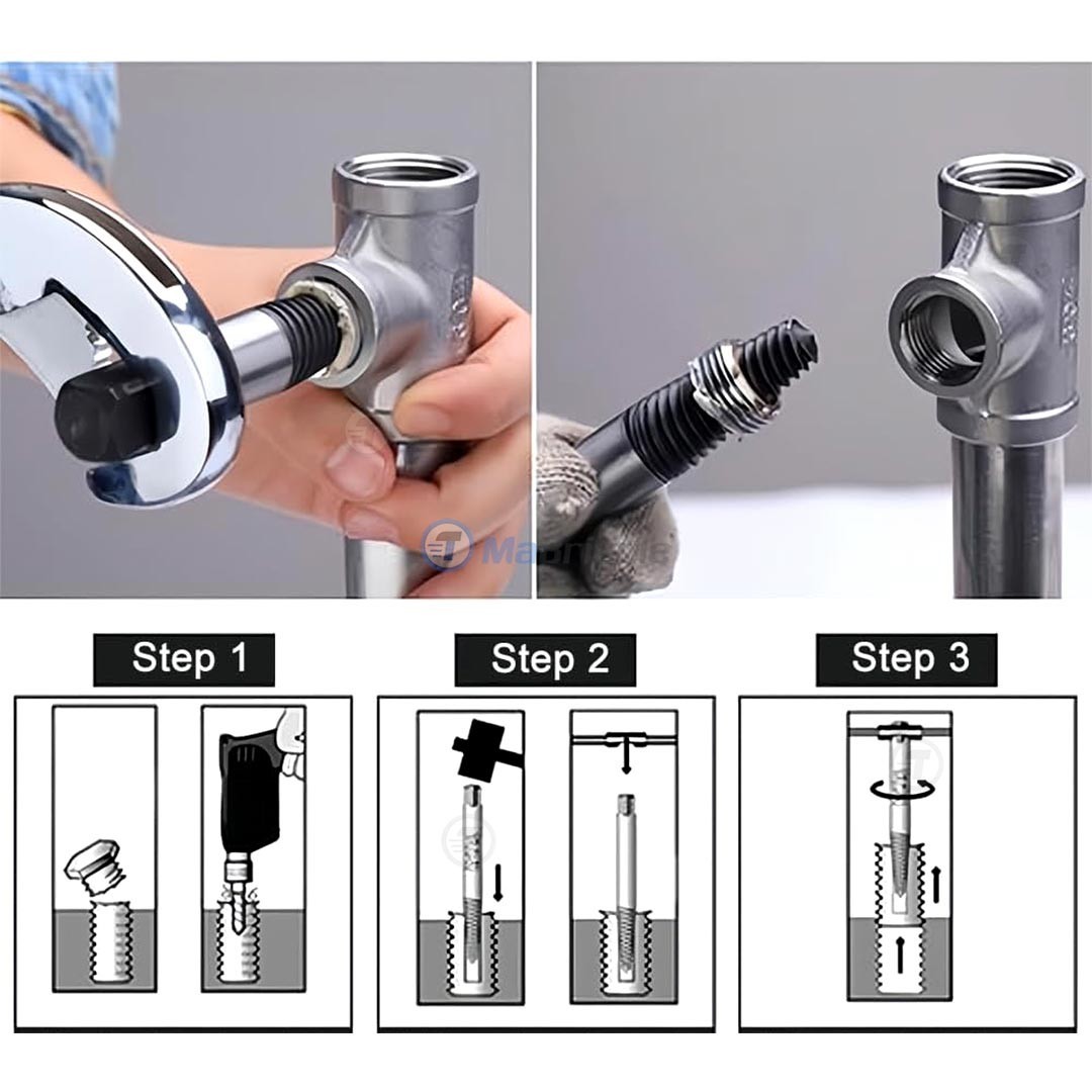 Jeu de 5 extracteurs de vis et boulon 3-18mm avec coffret SHILI TOOLS ...