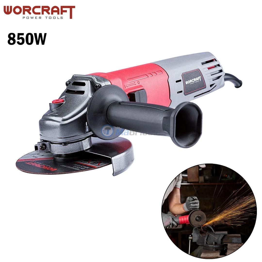 Meuleuse d'angle 850W 115mm Avec Variateur WORCRAFT | AG08-115S