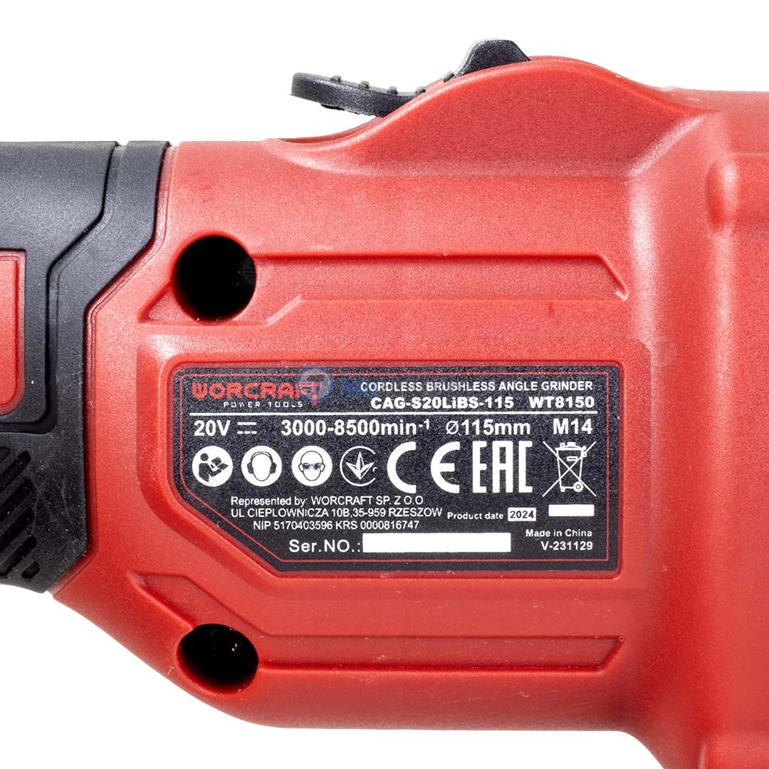 Meuleuse d'angle sans fil sans charbons 115mm 2 Batteries 4,0 Ah et ...