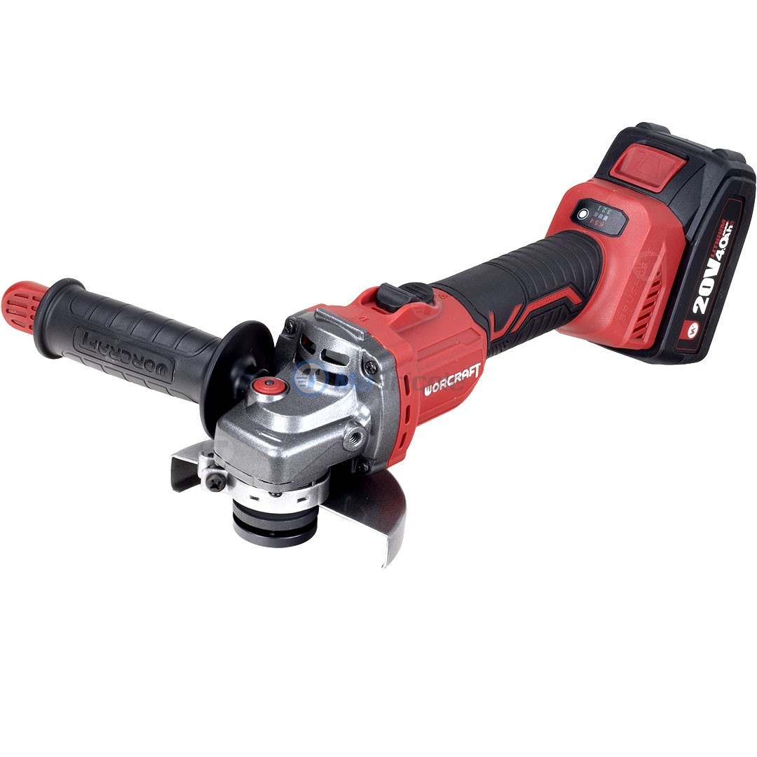 Meuleuse d'angle sans fil sans charbons 115mm 2 Batteries 4,0 Ah et ...