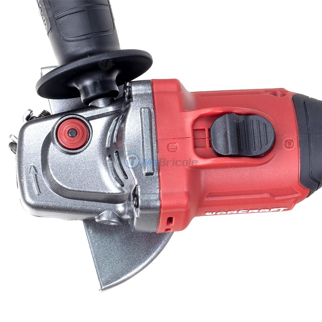 Meuleuse d'angle sans fil sans charbons 115mm 2 Batteries 4,0 Ah et ...