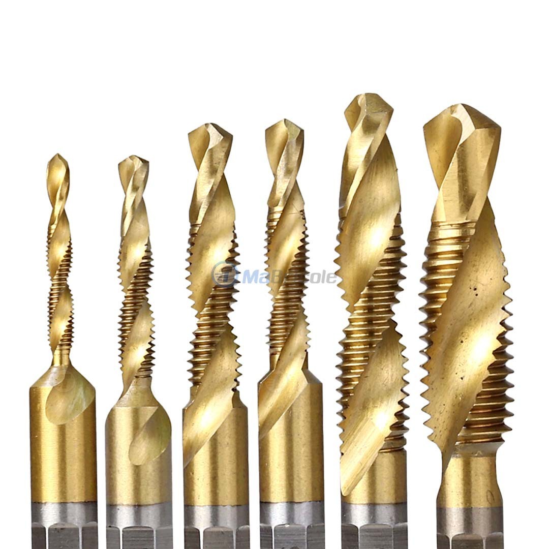 Kit de 6Pcs mèche taraud M3-M10 embout 6mm ZHWEI | ZHW-16