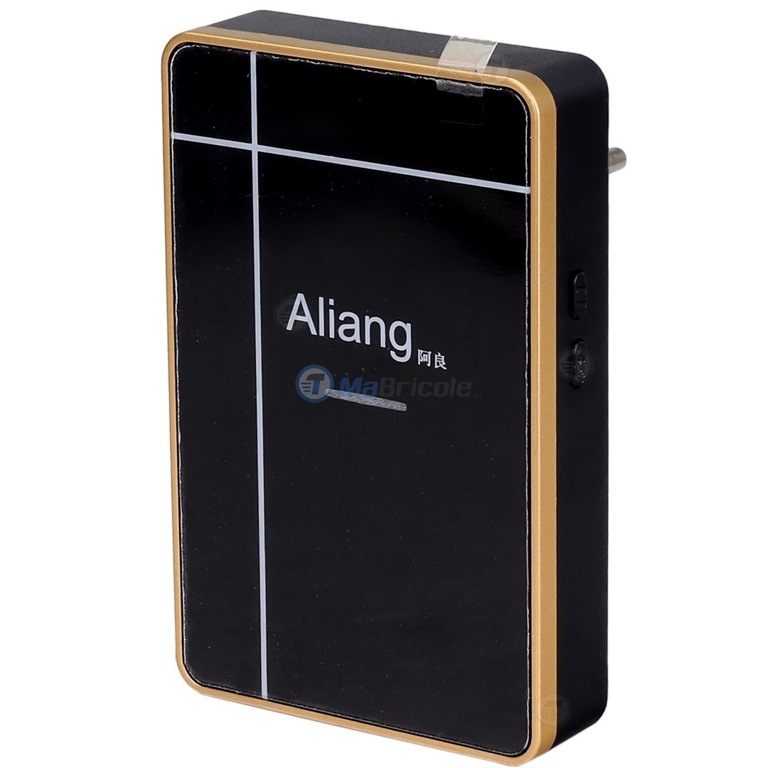 Sonnette sans fil 38 sonneries 150m model Noir/Doré ALIANG | AL-2301AC-ND