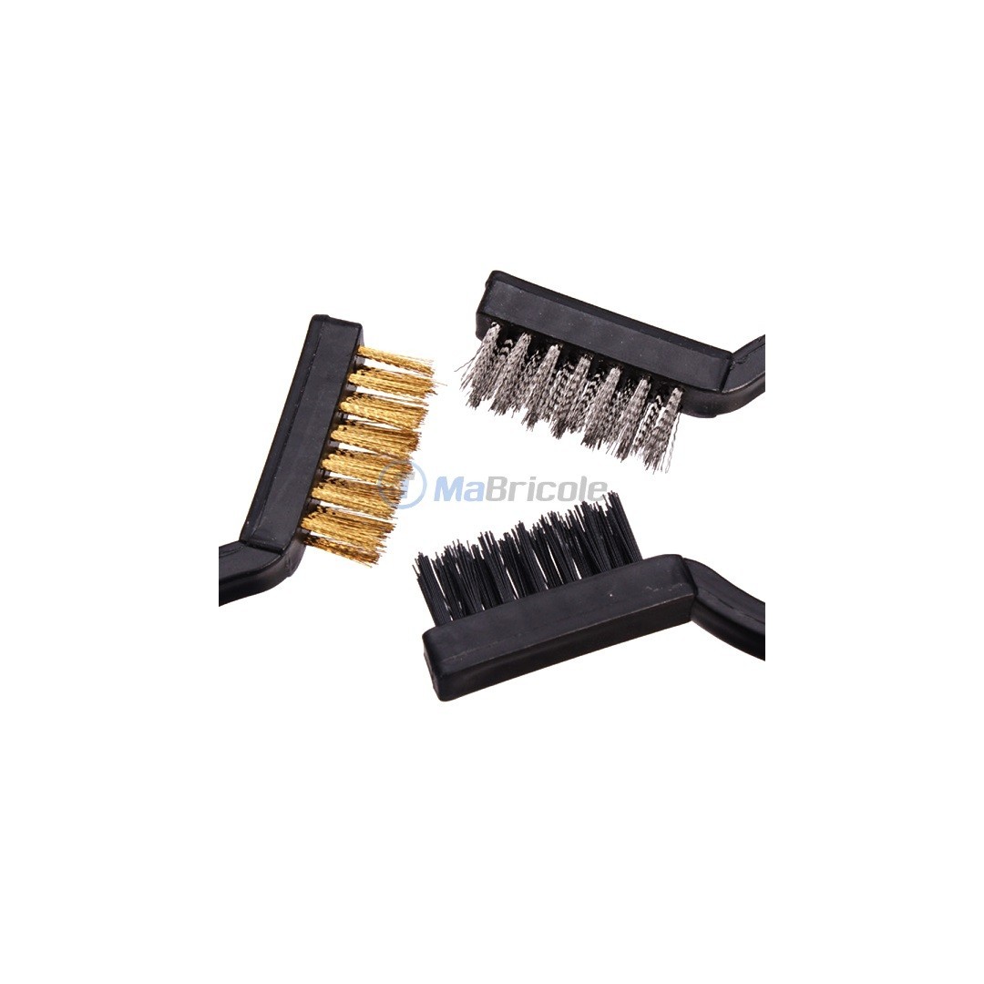 Jeu de 3 brosses métalliques 7" 35mm EMI Tools | 6313083