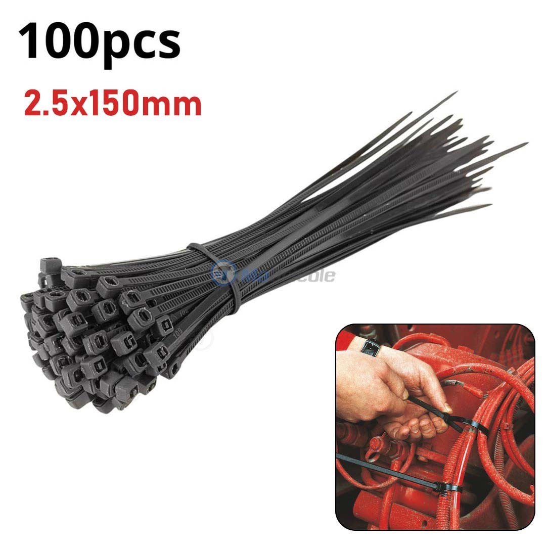 Collier de serrage en plastique 2.5x150mm NOIR 100 Pcs OZTURK | CP2 ...