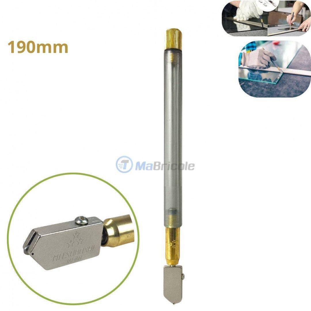 Coupe verre manuel, Outil coupe pour verre 190mm | OCPV-190