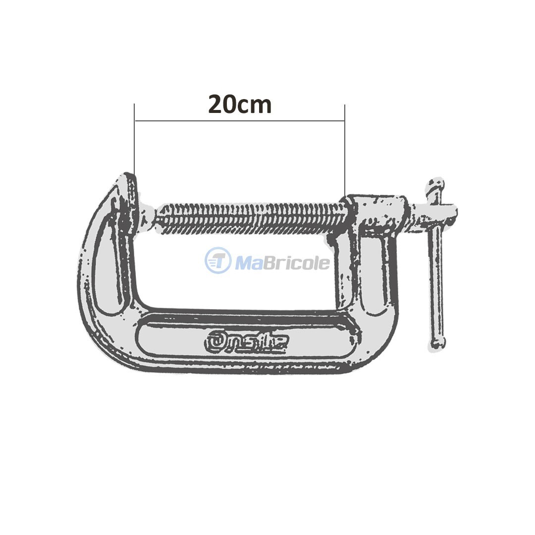 Mini Serre-joint 8" 200mm ONSITE | 705008