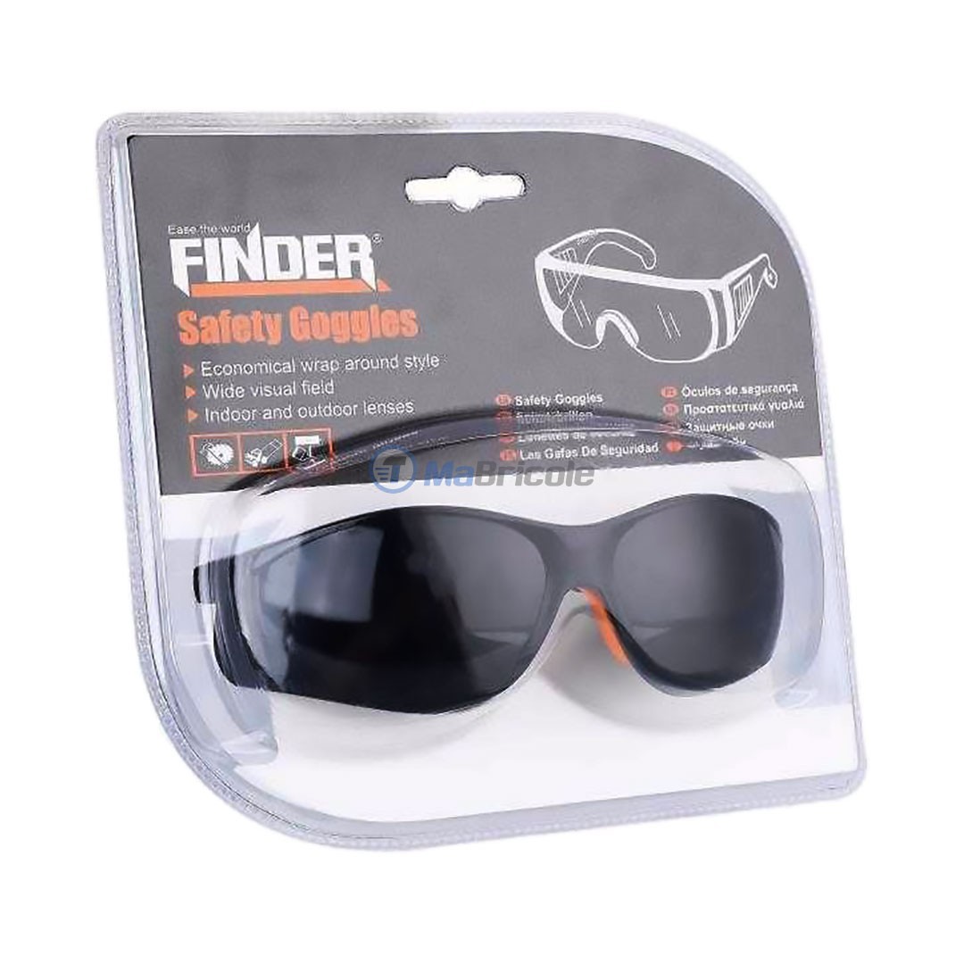 Lunettes protection noires FINDER | 194618