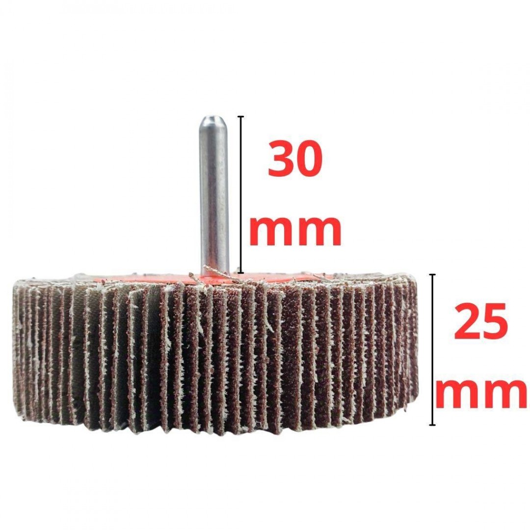 Meule à lamelles ∅80mm × 25mm embout 6mm