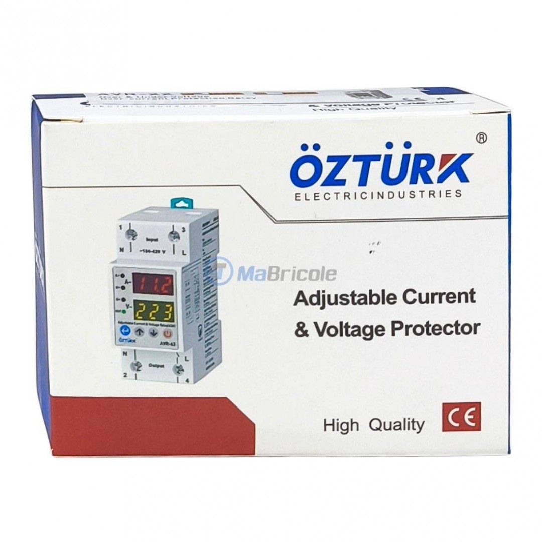 Dispositif de protection de tension et de courant réglable 40A OZTURK ...