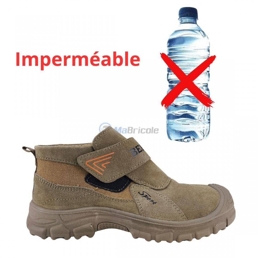 Bottes de travail avec nez en acier antichoc, résistantes à l'huile ...