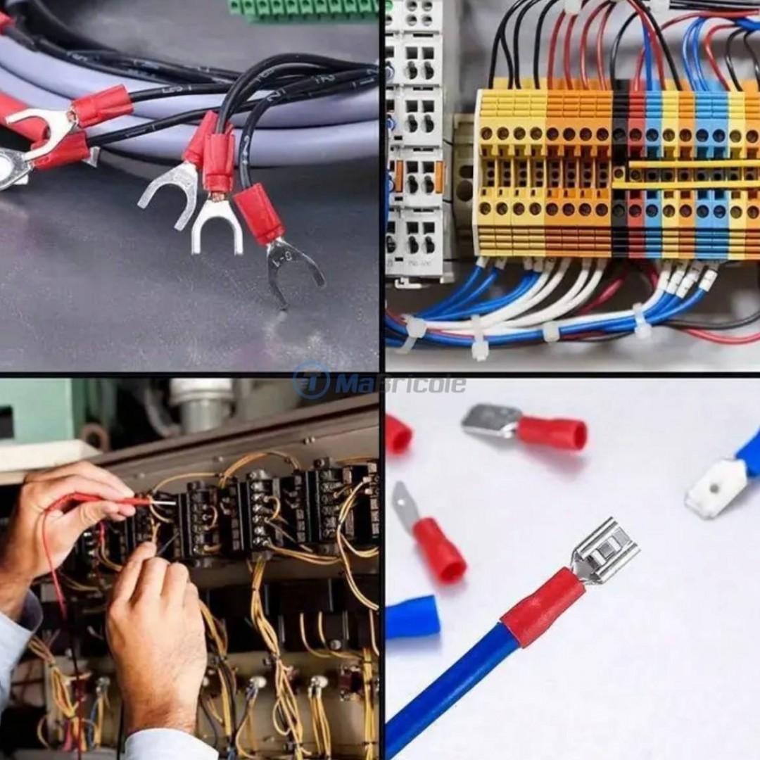 Coffret cosse à Sertir pour câble électrique 6 types 225 pcs