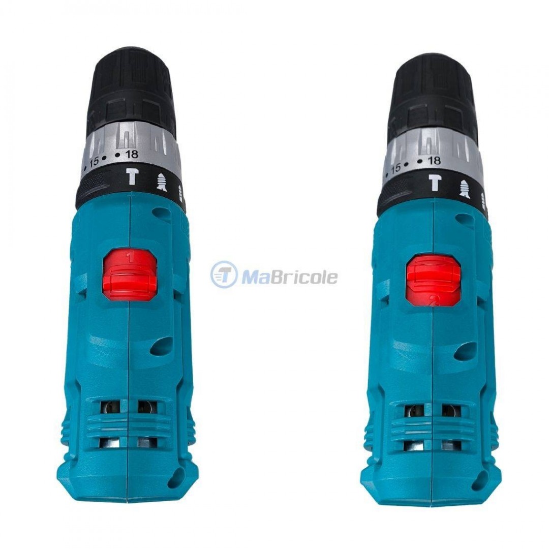 caisse outils à main 165PCS avec visseuse perceuse à percussion sans ...