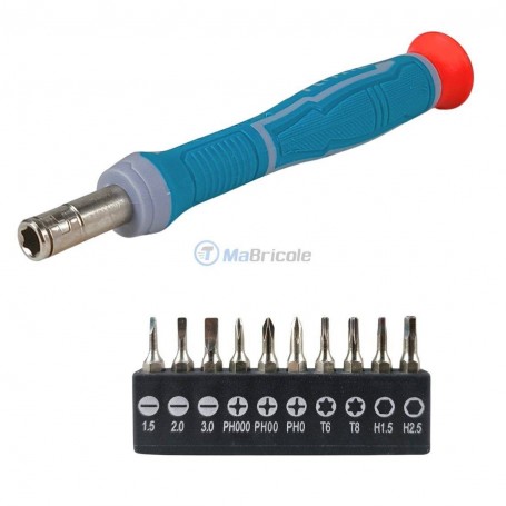 caisse outils à main 165PCS avec visseuse perceuse à percussion sans ...