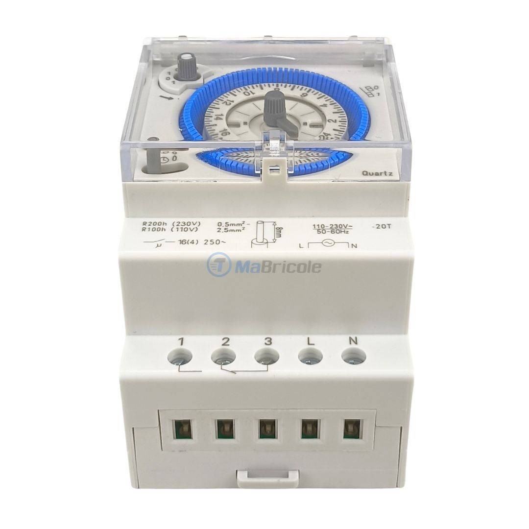 Minuterie Mécanique Électrique Programmable 16A Horloge de 24 Heures 110-230V OZTURK | SUL181D