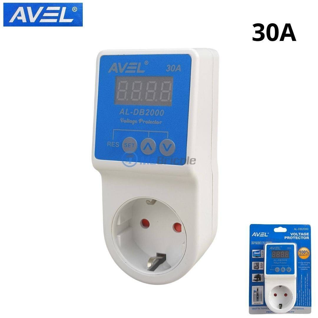 Prise électrique de protection 140-270V 30A avec afficheur AVEL | AL-DB2000