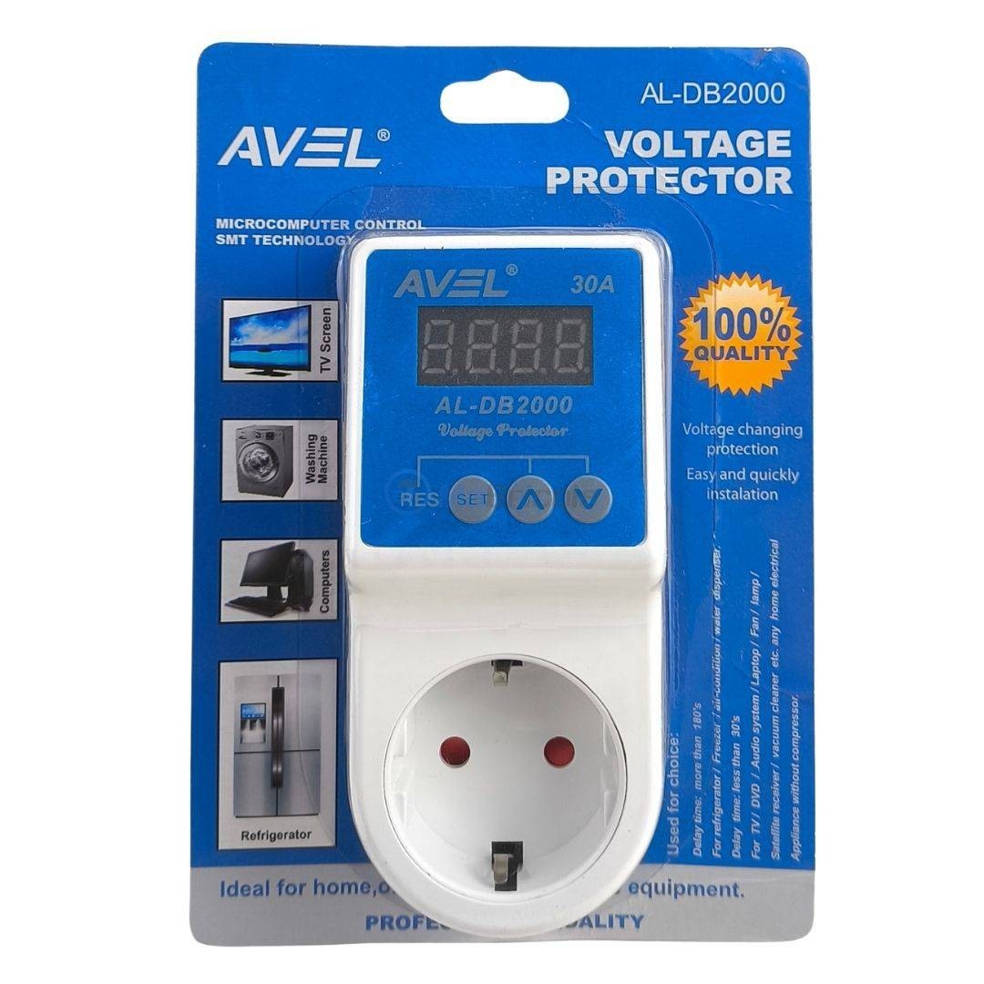 Prise électrique de protection 140-270V 30A avec afficheur AVEL | AL-DB2000