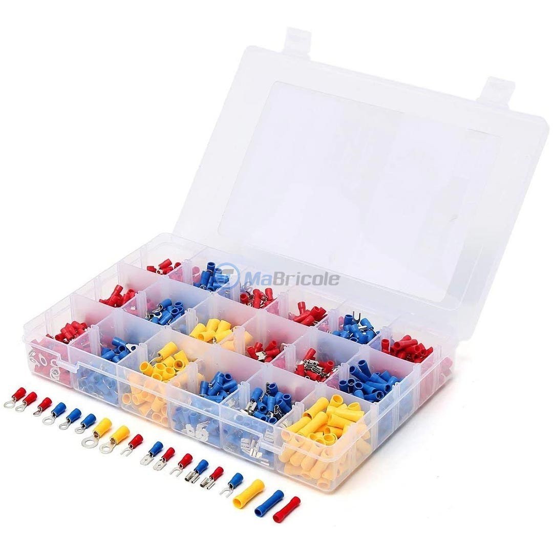 Ensemble de cosse à Sertir pour câble électrique 1200 pcs | I-02-03