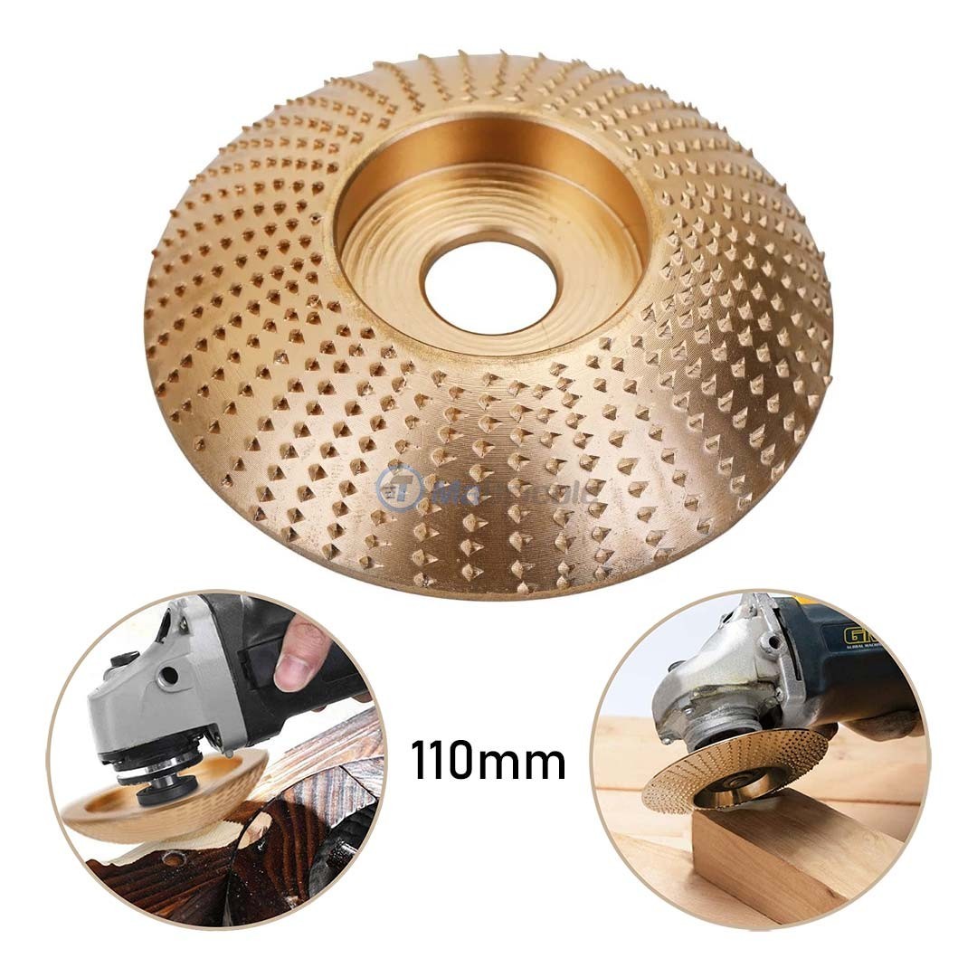 Disque de sculptage plein râpe bois 110mm Multifonctions | F-08-02