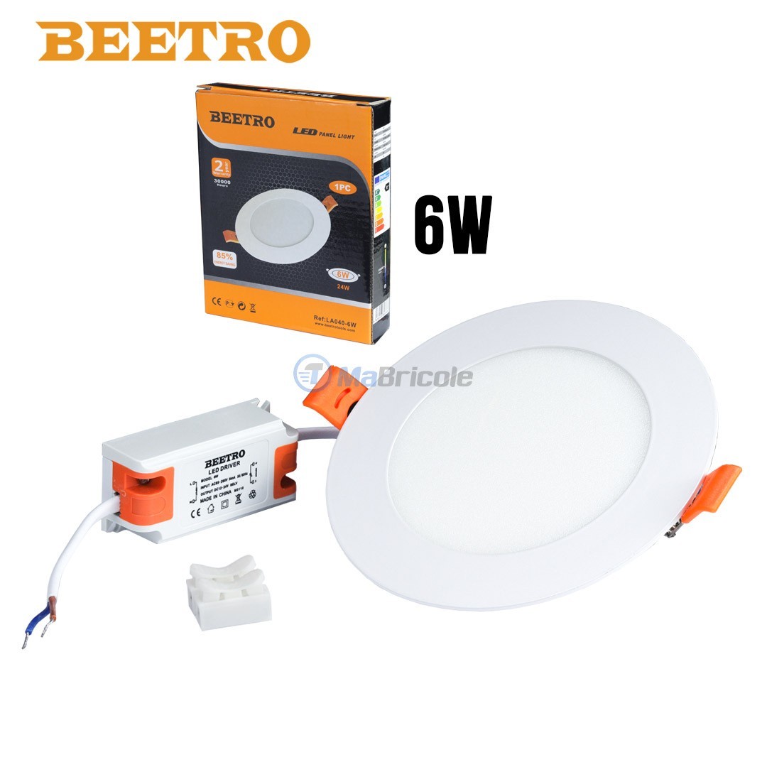 Lampe Spot LED Rond 6W 120mm BEETRO | LA040-6W