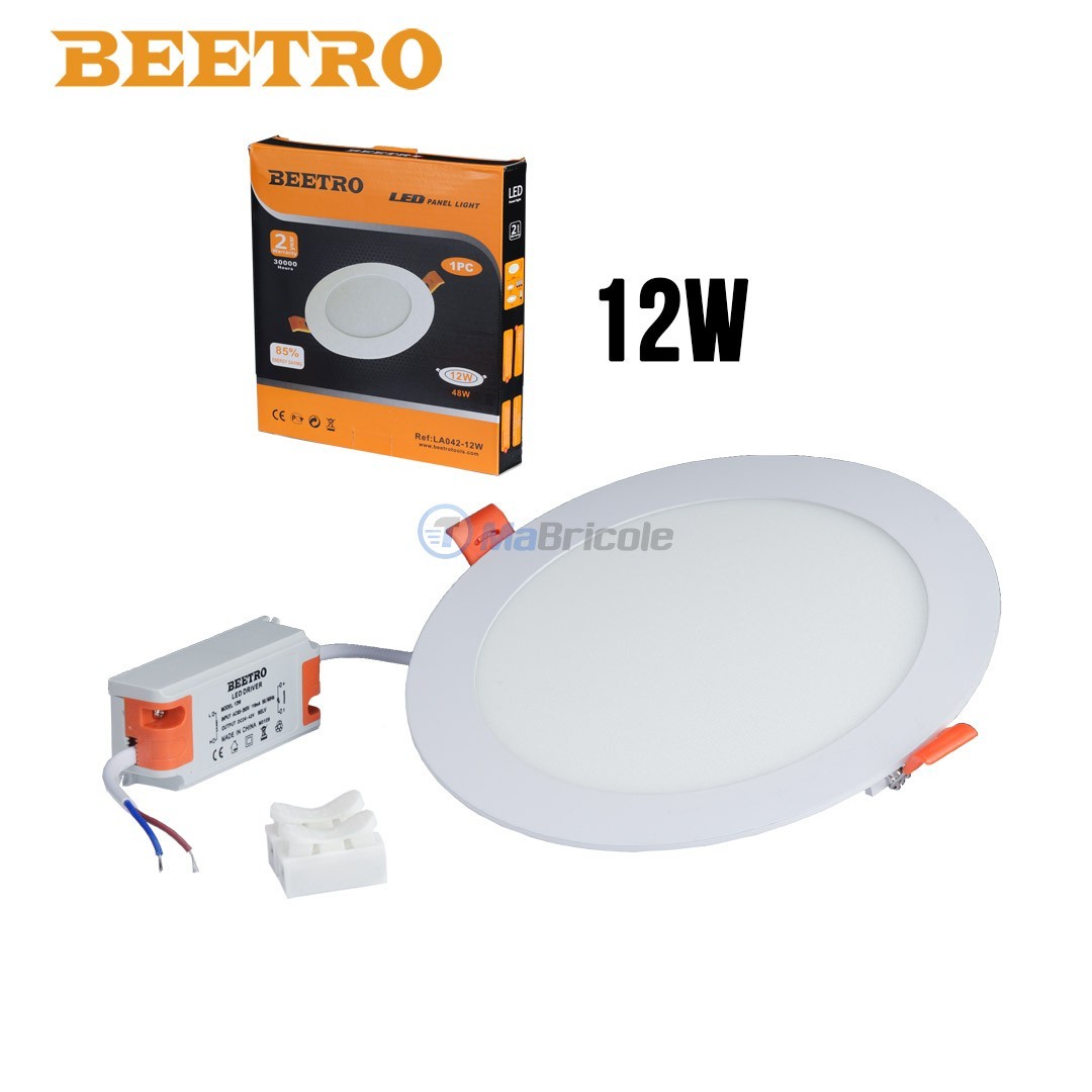 Lampe Spot LED Rond 12W 168mm 3PCS BEETRO | LA042-12W