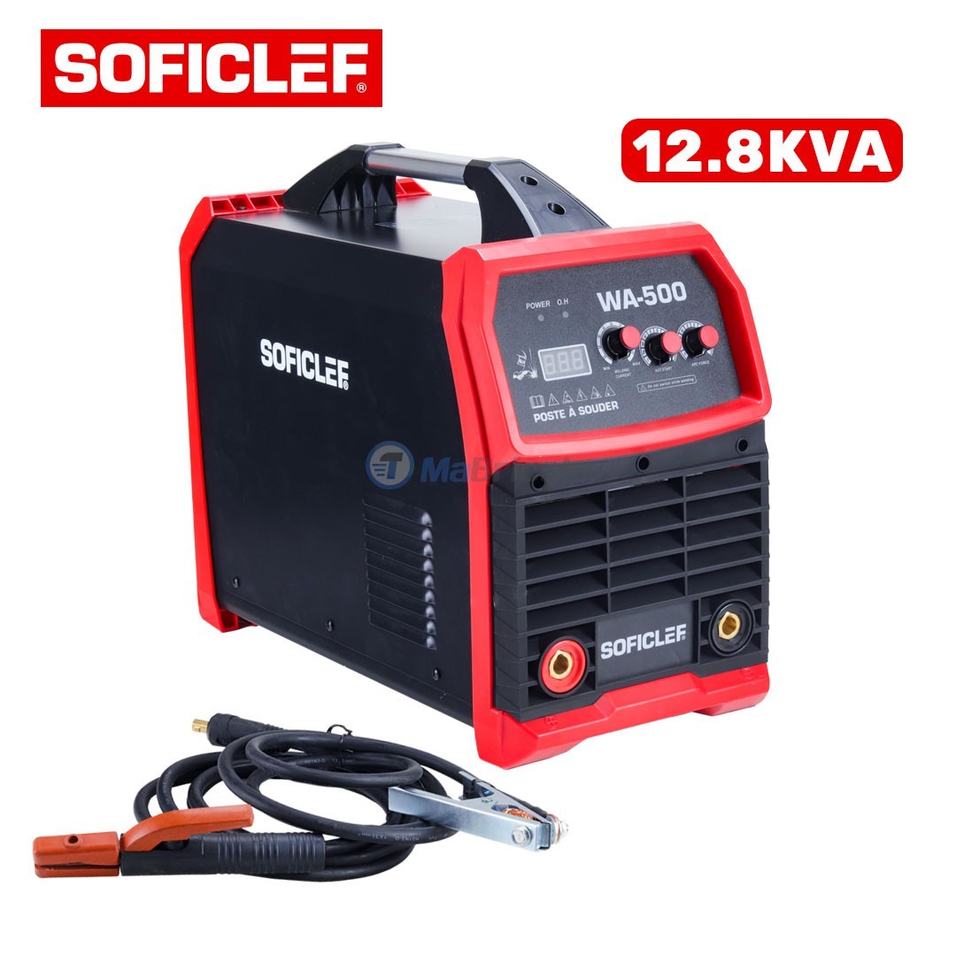 Poste à Souder Inverter ARC 500A 12.8KVA SOFICLEF | WA-500