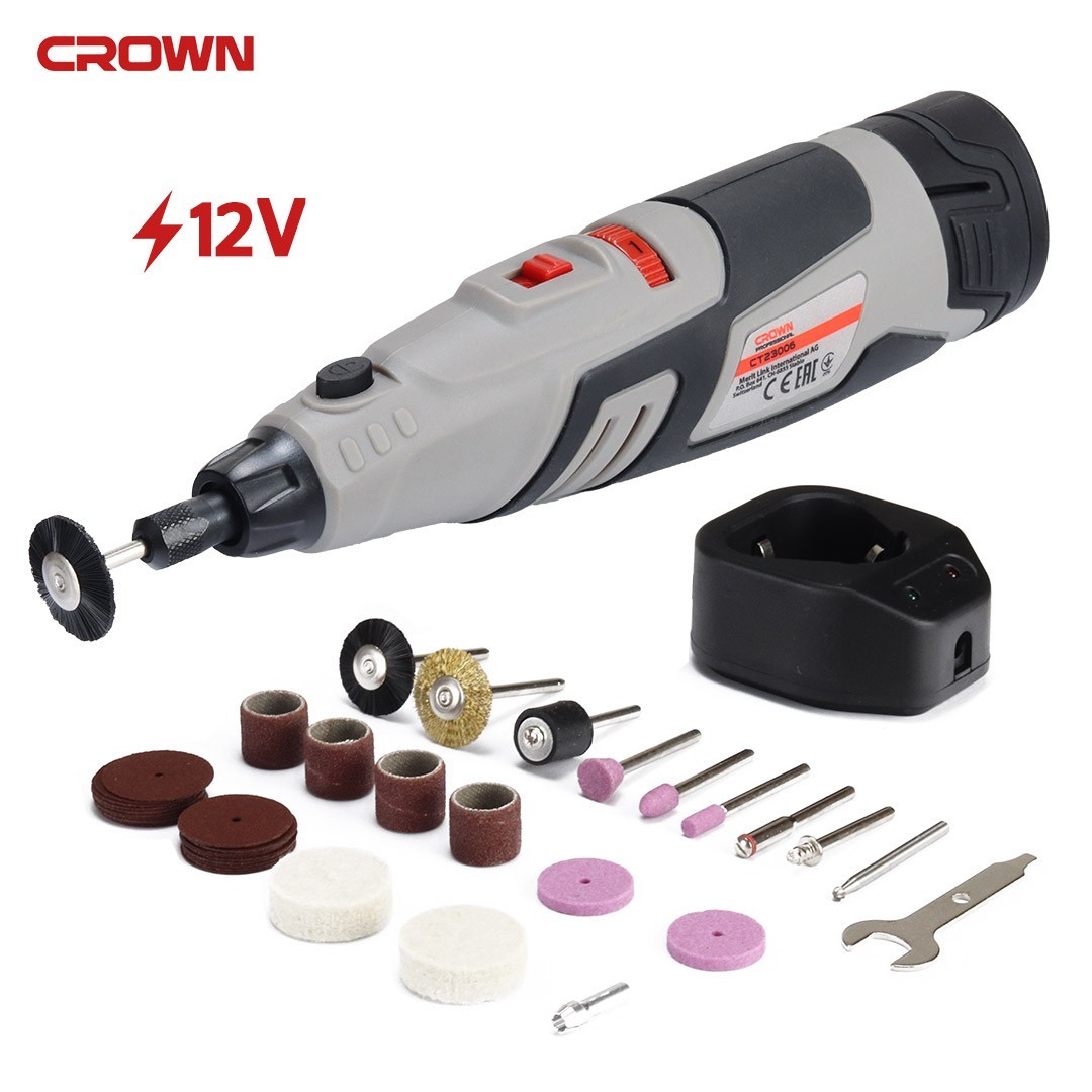 Outil rotatif sans fil 12v 38PCs CROWN