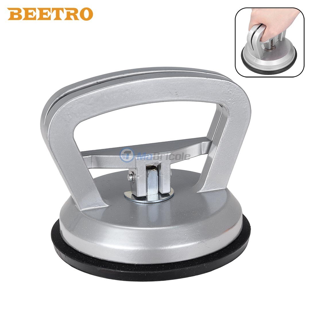 Ventouse manuelle 118mm 45kg en aluminium BEETRO | TC0276