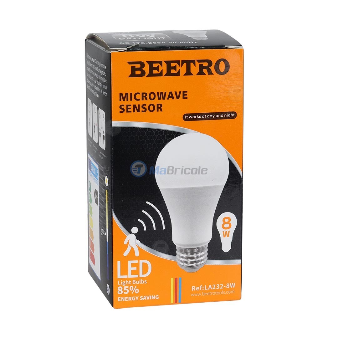 Lampe LED avec détecteur de mouvement 8W 800LM BEETRO