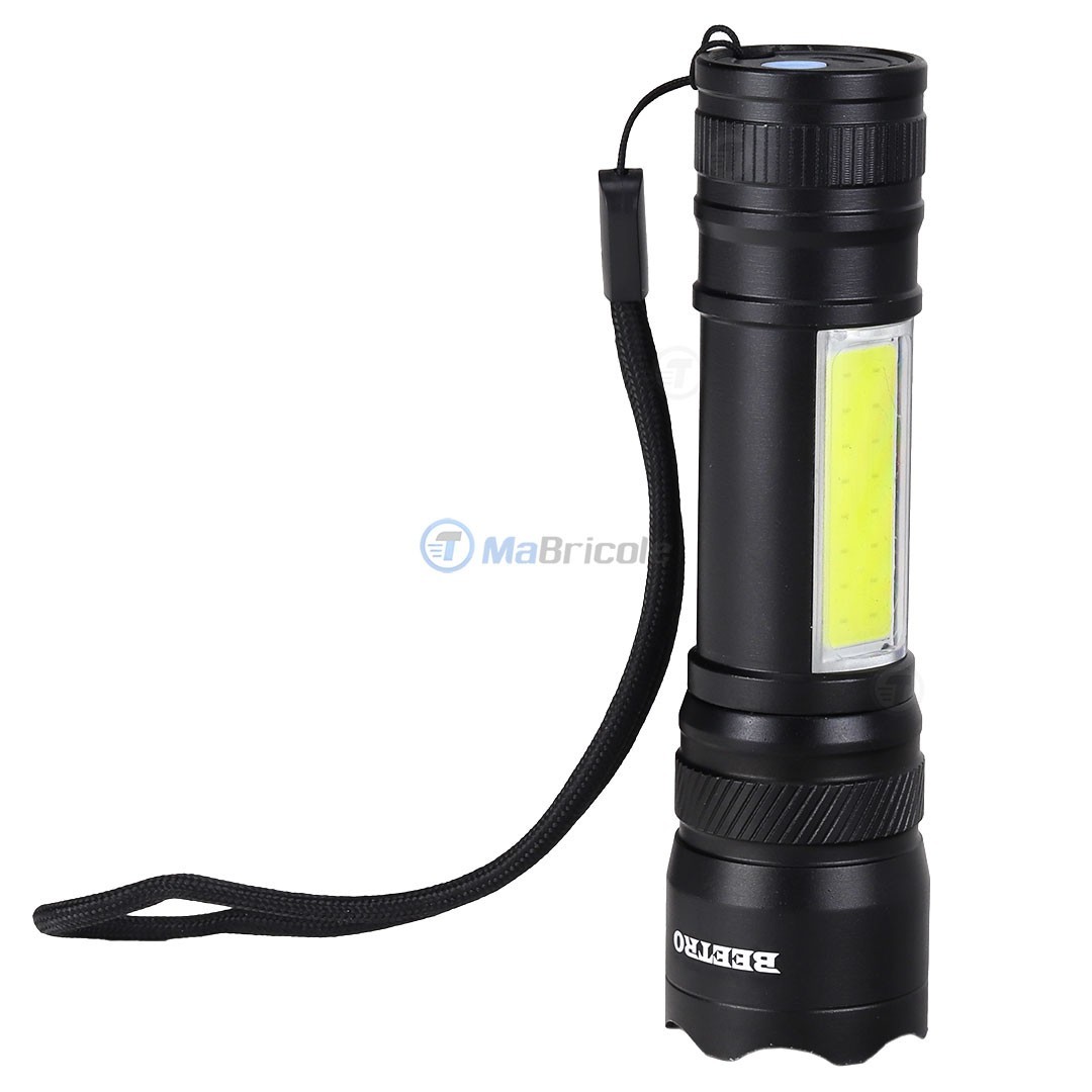 Lampe torche LED rechageable USB 300LM BEETRO | LA286