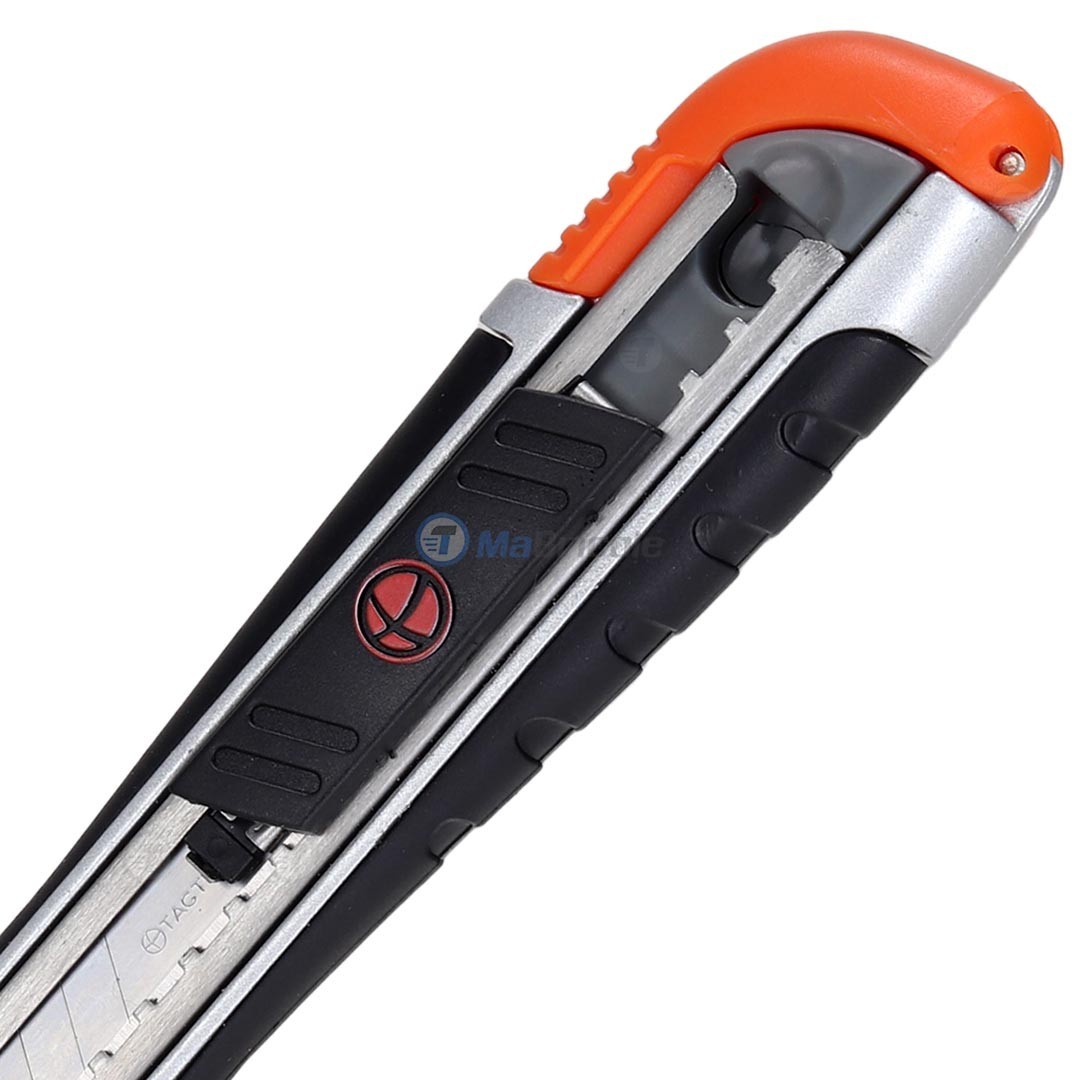 Cutter, Couteau à lame 9*90mm avec 3 lames corps métalique TACTIX ...