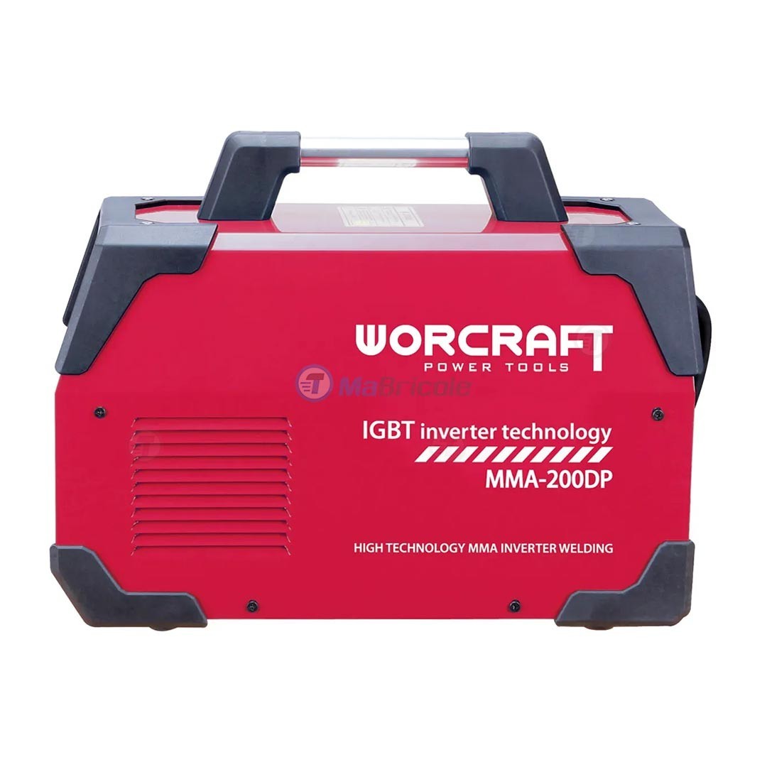 Poste à Souder Inverter ARC MMA 200A 7.3KVA WORCRAFT | MMA-200DP
