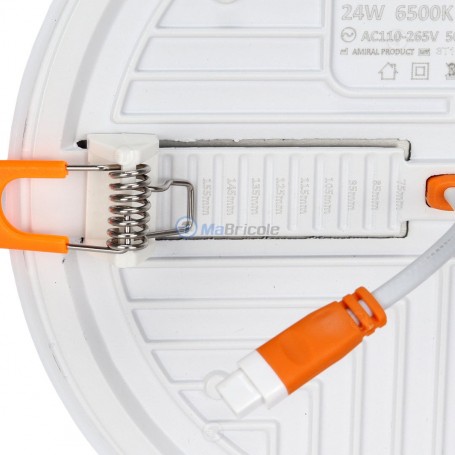 Spot LED 3D 24W Ø 140mm avec transformateur SOLESTO | SEL3D140B-24W