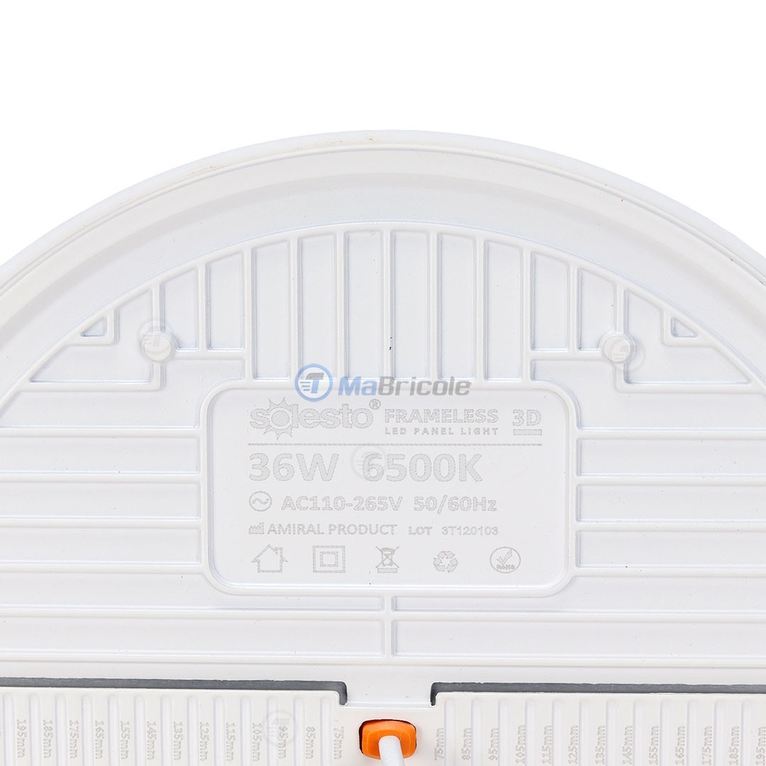 Spot LED 3D 36W Ø 200mm avec transformateur SOLESTO | SEL3D200B-36W