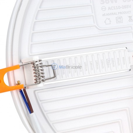 Spot LED 3D 36W Ø 200mm avec transformateur SOLESTO | SEL3D200B-36W