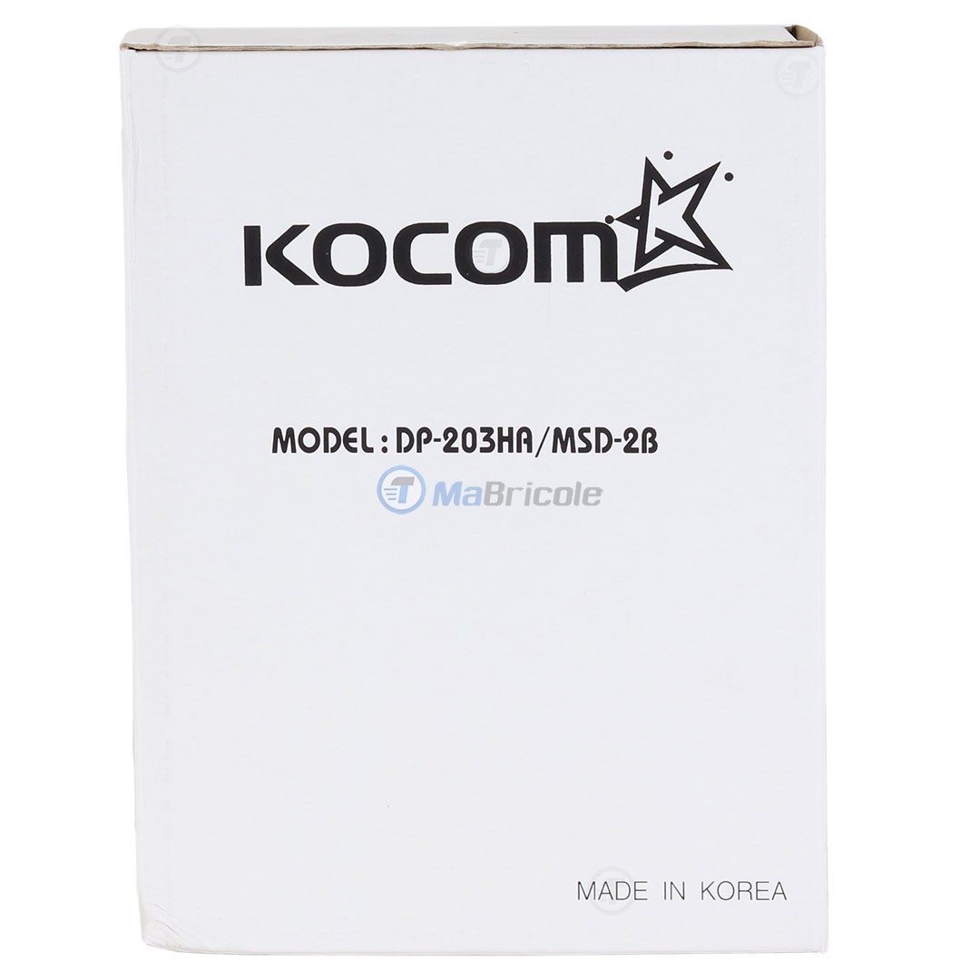 Interphone audio 2 fils avec combiné intérieur KOCOM | DP-203HA/MSD-2B