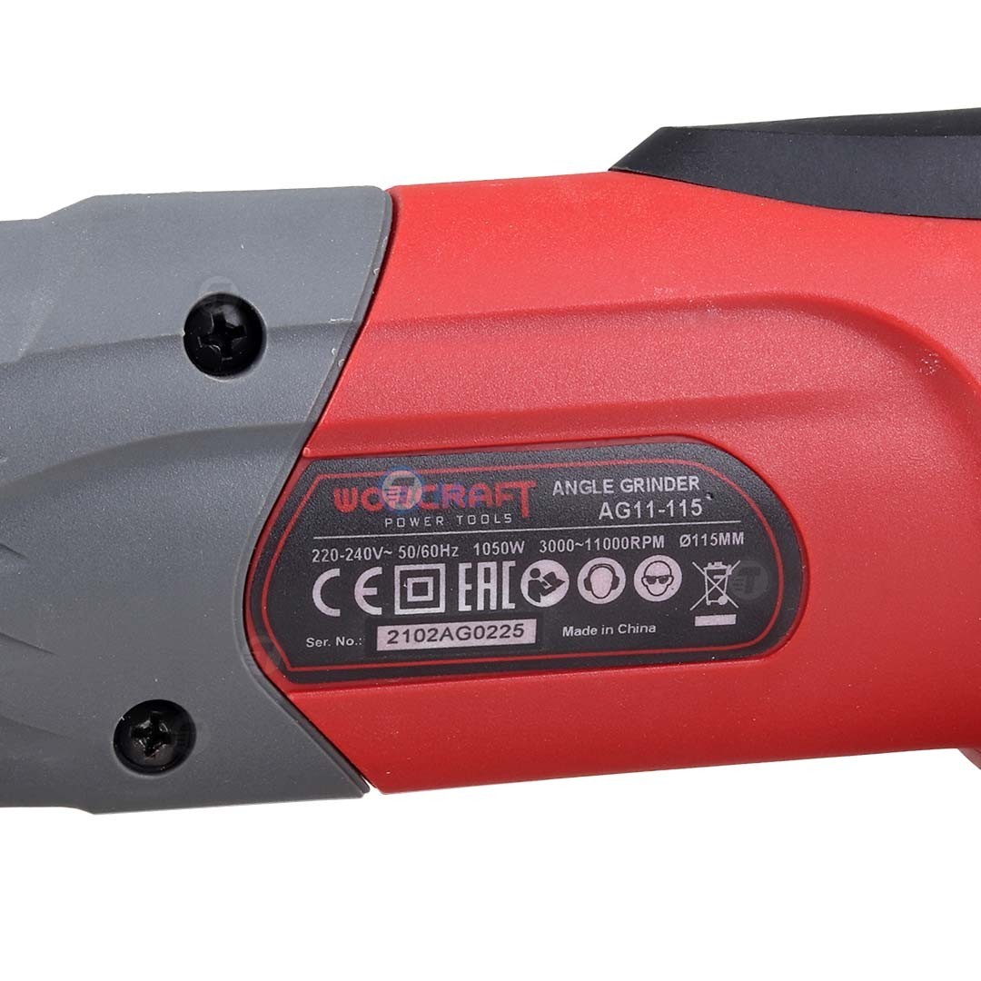 Meuleuse d'angle 115mm 1050W WORCRAFT | AG11-115